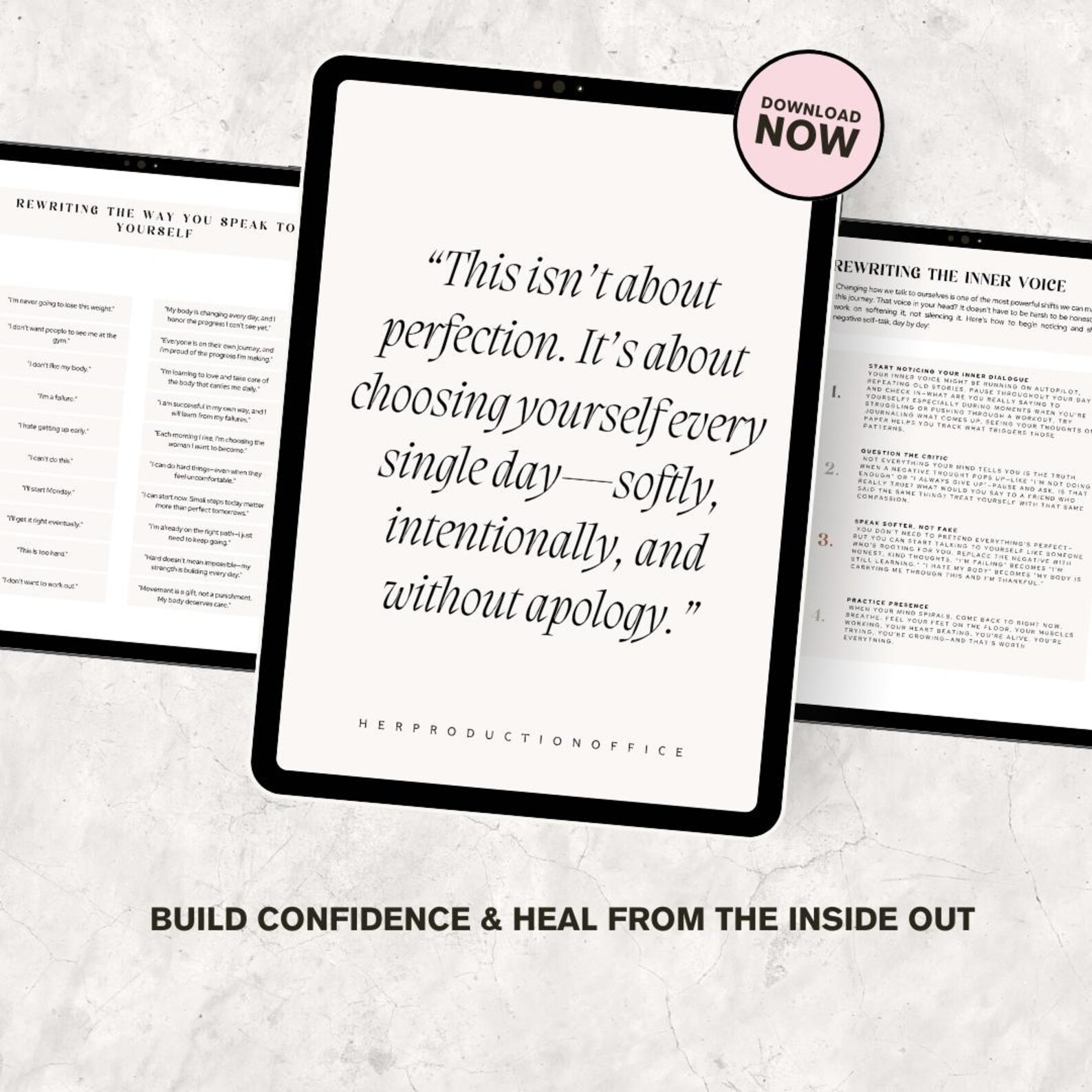Her 75 Day Challenge Tracker & Journal Dual Bundle, Transformation ...