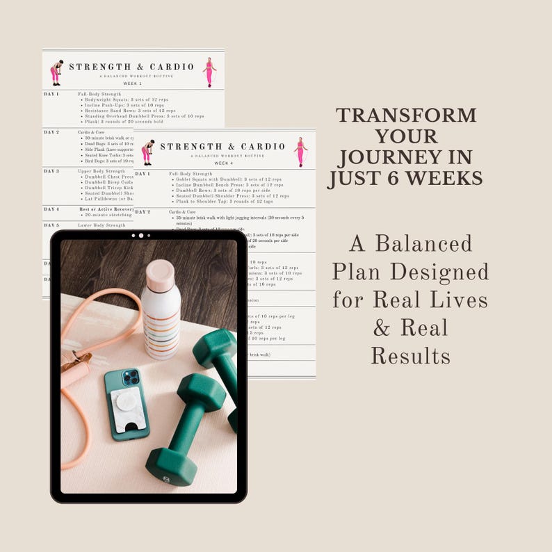 Strength & Cardio Split Workout | 6- Week Plan | Gym Guide | Fitness ...