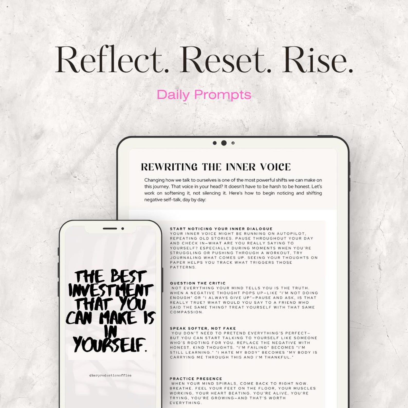 Her 75 Day Challenge Tracker & Journal Dual Bundle, Transformation ...