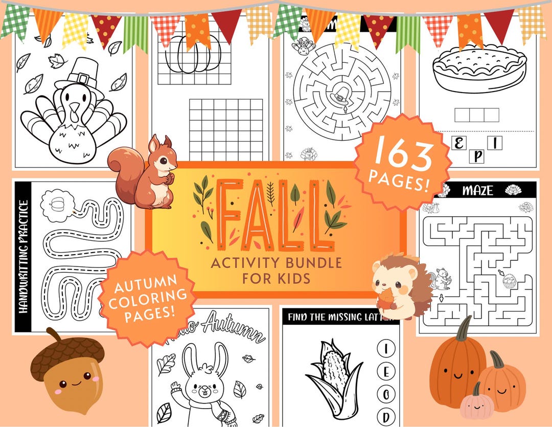 Fall Activities, Kids Fall Printable Activity, Autumn Activities ...