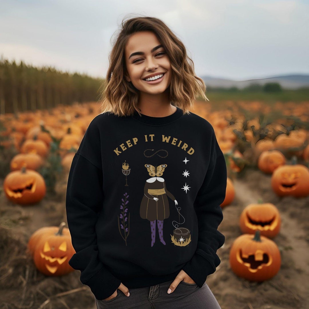 Keep It Weird Morbid Podcast Fan Art Sweatshirt, Witchy Vibes, Cozy ...