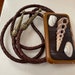 Beachy Bolo! Shell Bolo With Brown and Deep Purple Glass, Adorned With ...