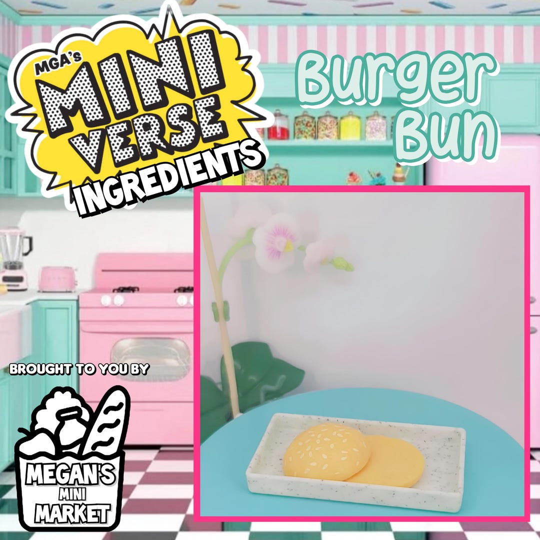Mini Burger Bun miniverse Ingredient - Etsy