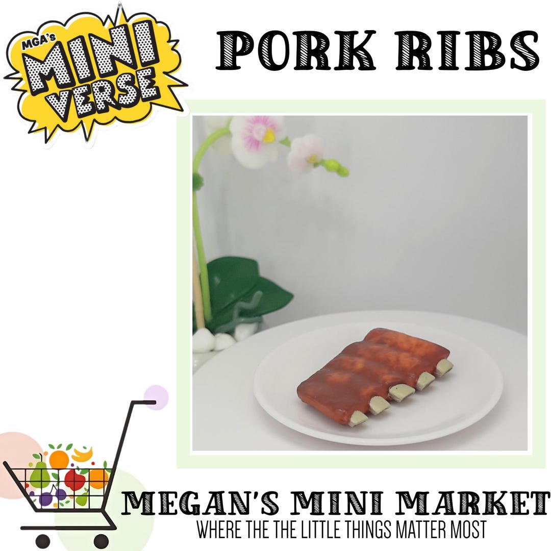 Mini Pork Ribs miniverse Ingredient - Etsy