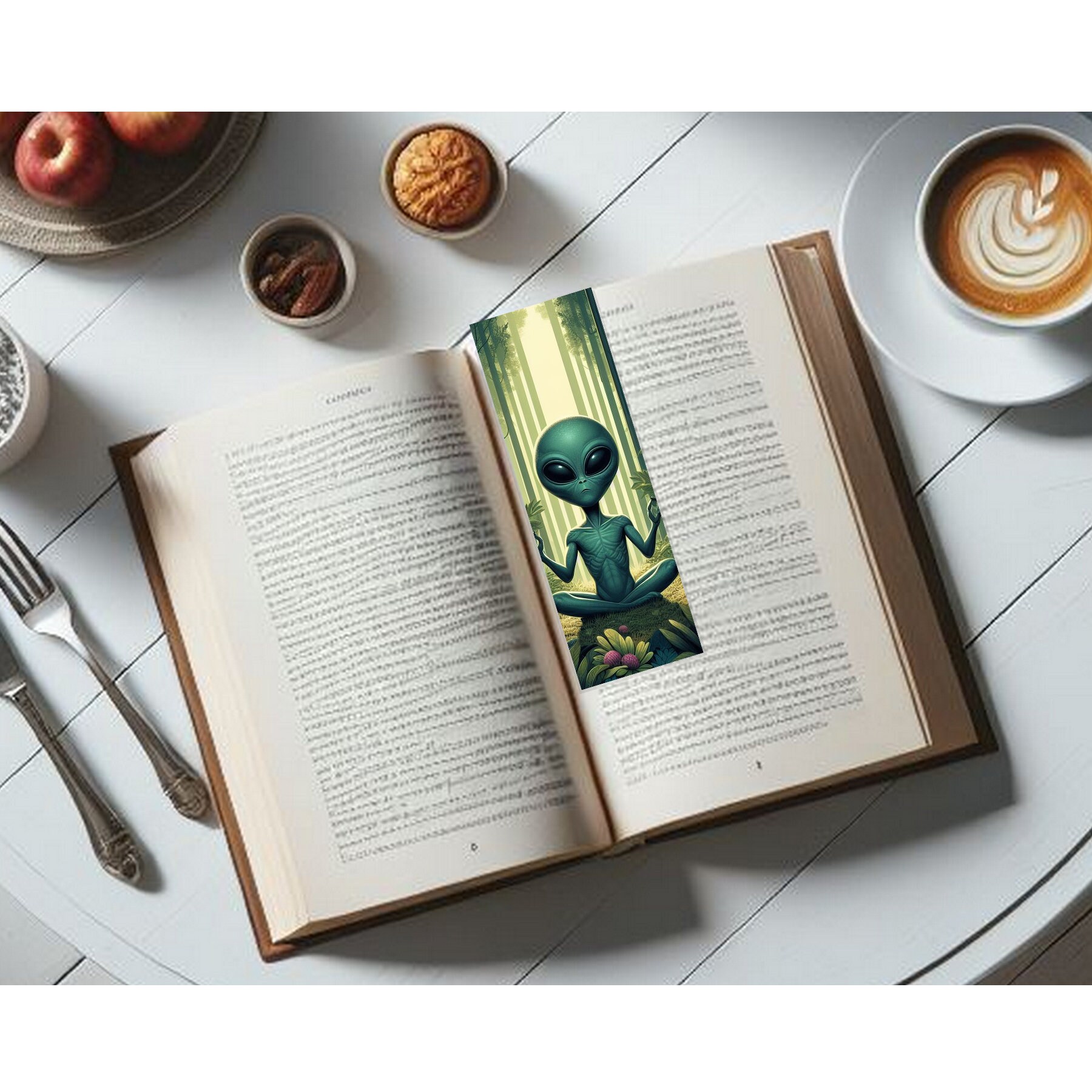 Printable Bookmarks Alien Themed Set of 45 for Book Lover Commercial ...
