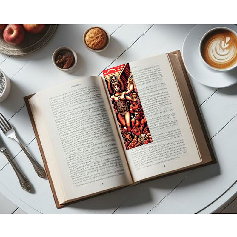 Greek Gods Printable Bookmarks: Fantasy Art Book Accessories, Set of 25 ...