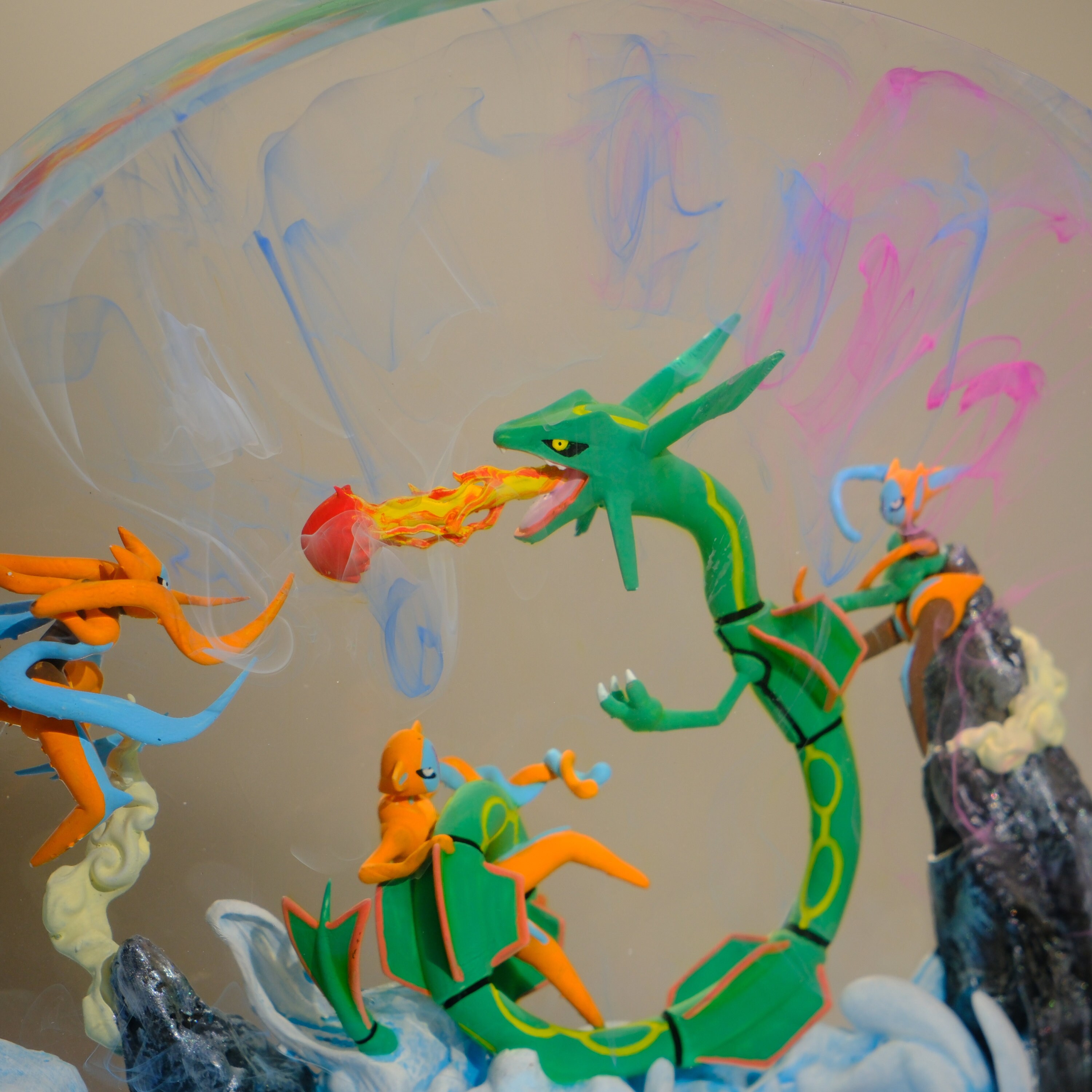 The ANGRY of RAYQUAZA Resin Lamp, Personlized Gift for Him, Custom ...