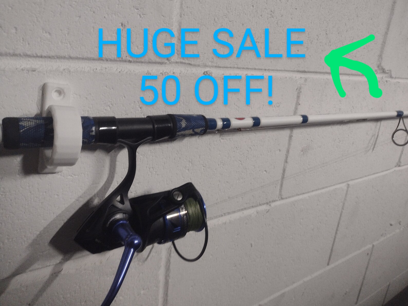 Fishing Pole Holders, Garage Organization Fishing Pole Wall Rack for ...