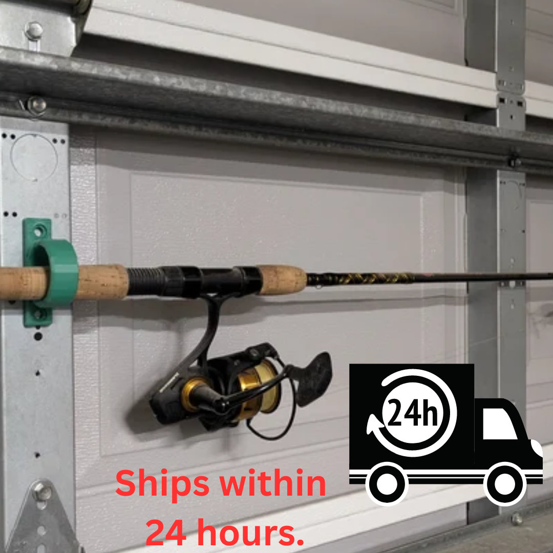 Fishing Pole Holders, Garage Organization, Fishing Pole Wall Rack ...