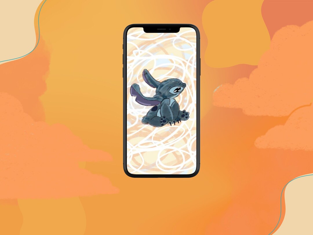 Smartphone Wallpaper for All Ages Stitch Art Cartoon Aesthetic iPhone ...