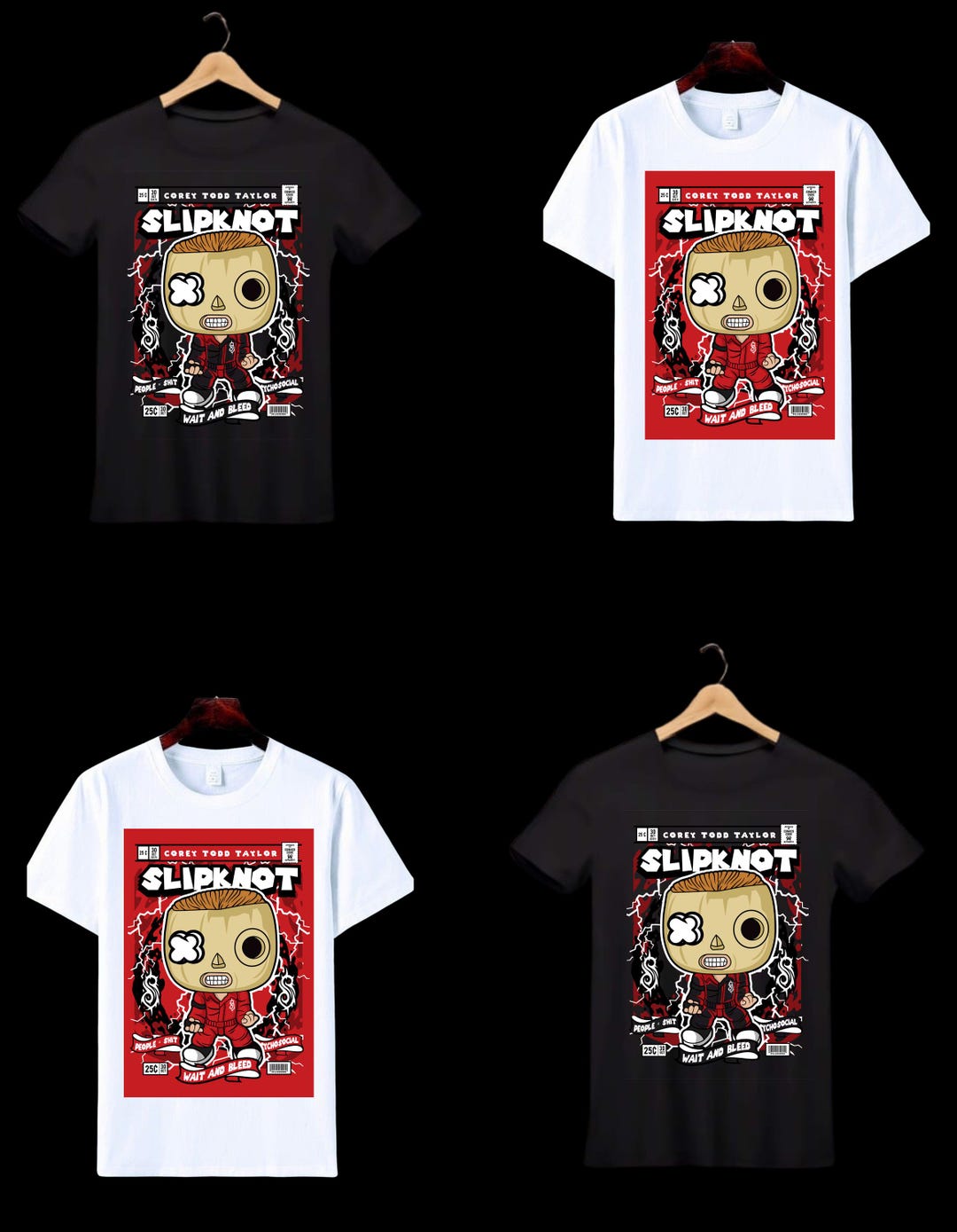 Slipknot Corey Taylor Tee Heavy Metal Icon Digital PNG File Only - Etsy ...