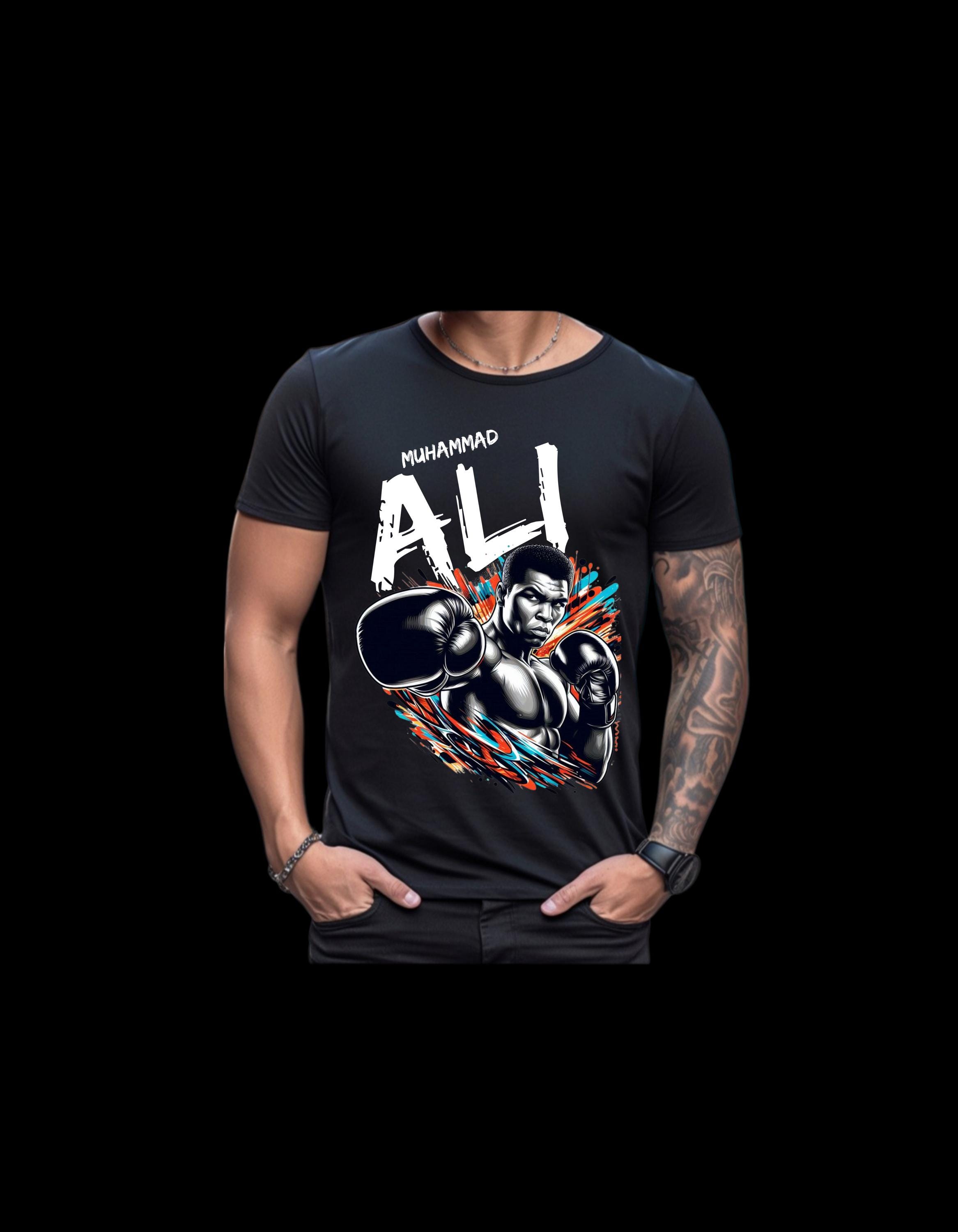 Muhammad Ali Champ Design Tee Iconic Boxing Legend: Digital PNG Print ...