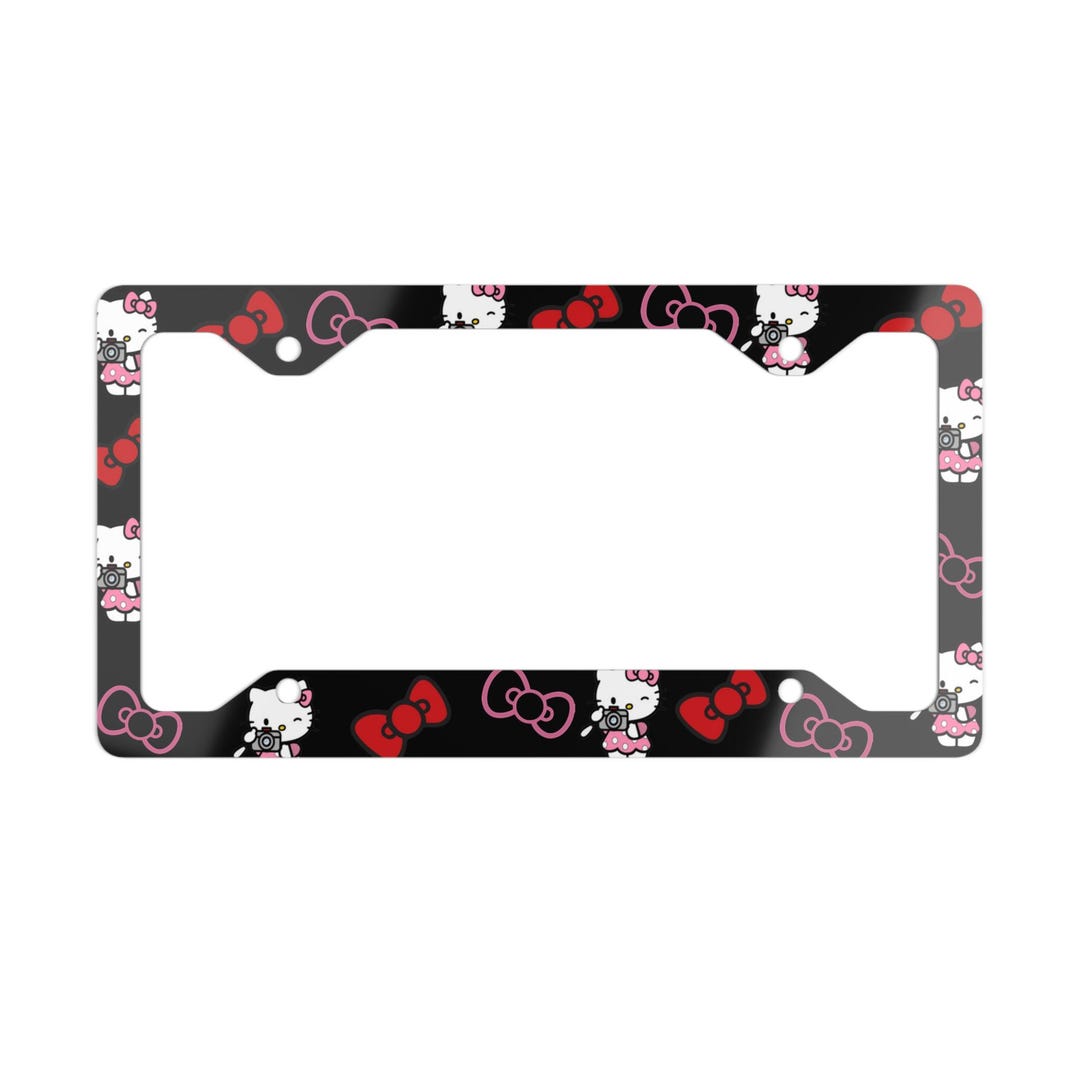 Hello Kitty License Plate Frame - Etsy