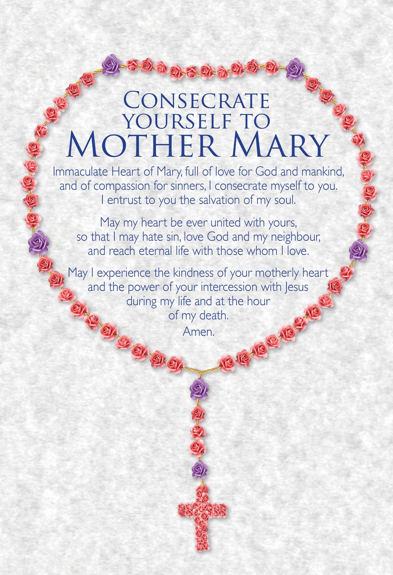 Consecration to Mother Mary, Immaculate Heart, Hail Mary, Mother Mary ...