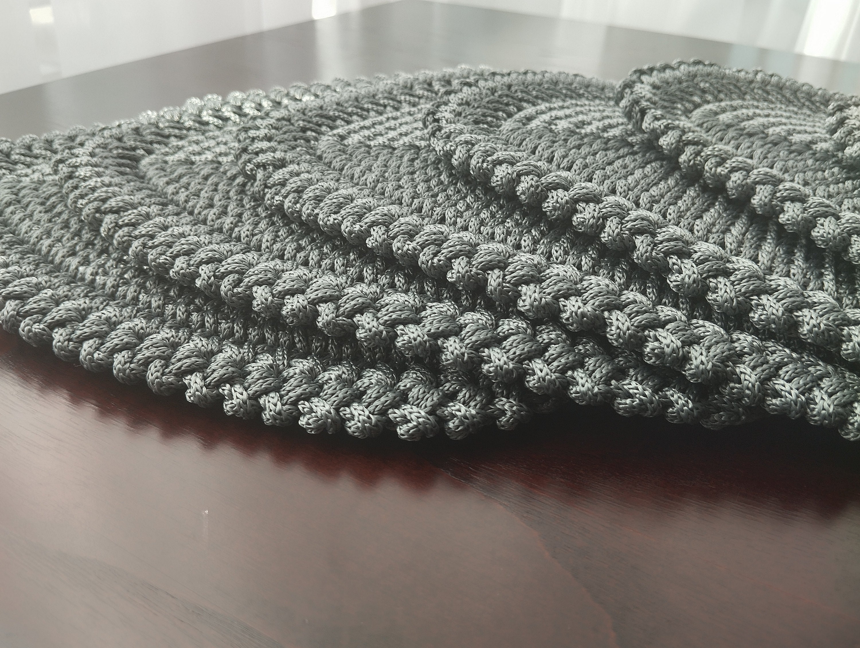 6 Pcs, Handmade, Table Decoration, Crochet Coasters, Placemats, Made ...