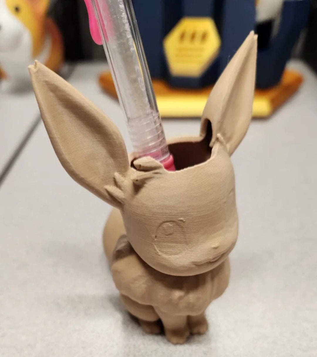 3D Printed Eevee Pokemon Pen Stand/holder - Etsy