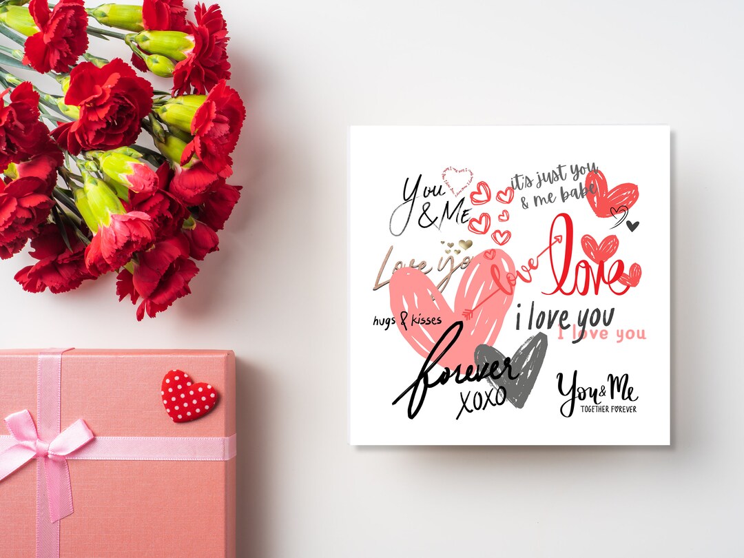 PRINTABLE, Love Card, Instant Download, Digital, Happy Valentine's Day ...