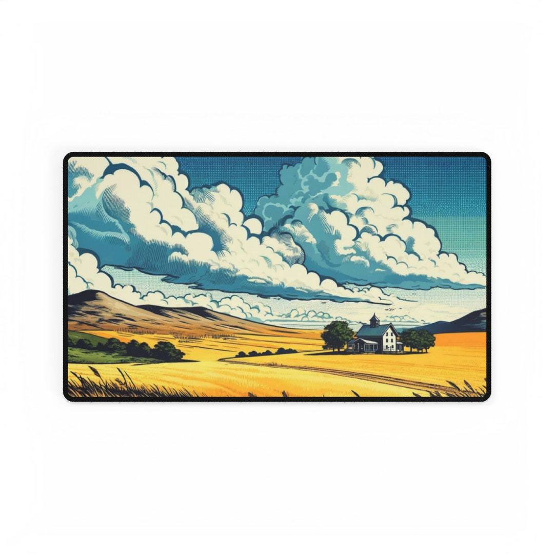 MTG Playmat Frontier Plains MTG Gaming Mat - Premium Printing, Stitched ...