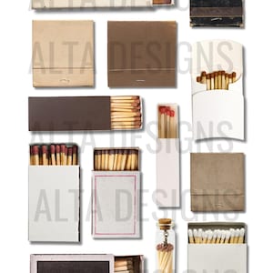 Brown/neutral| Matchbook Art Canva Template | Blank | Digital Download ...