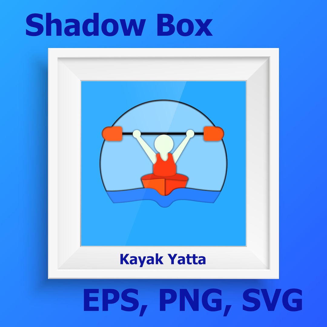 Kayak, Yatta, Summer, Shadow Box, 3D Layers, SVG, Cricut, Layered ...