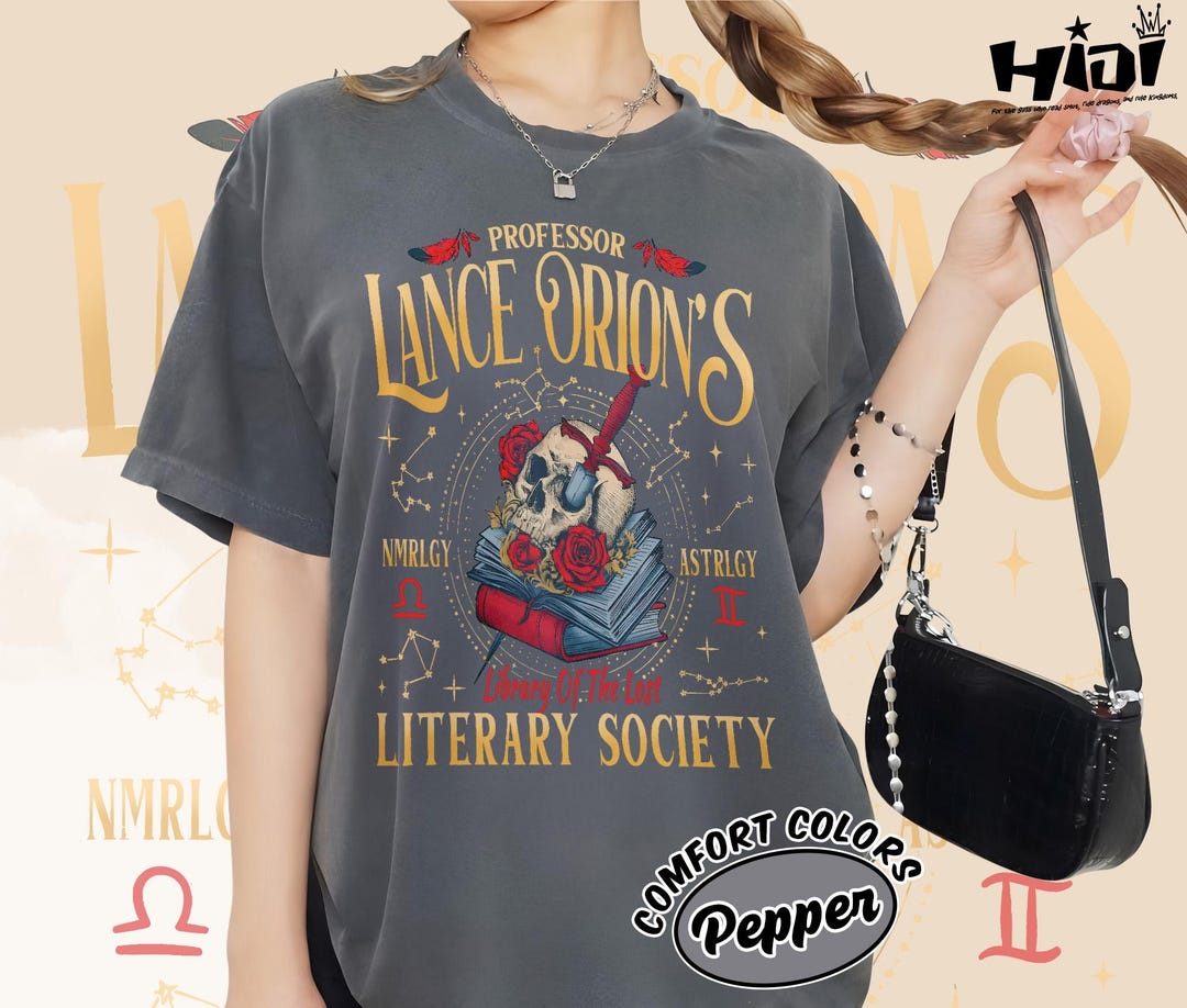 Professor Lance Orion's Book Club Comfort Colors Shirt, Bookish Shirt ...