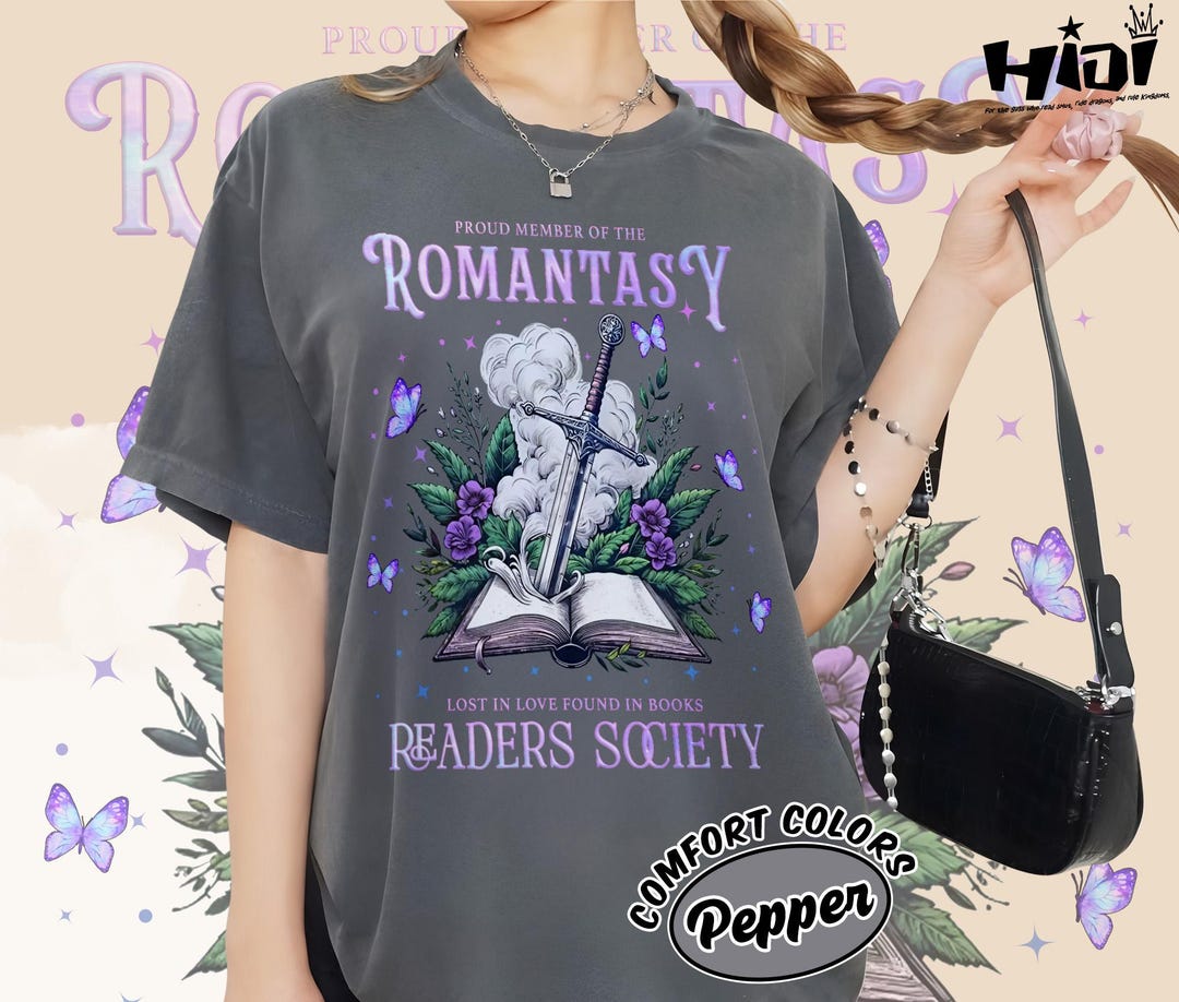 Romantasy Readers Society Comfort Colors Shirt, Book Lover Club ...