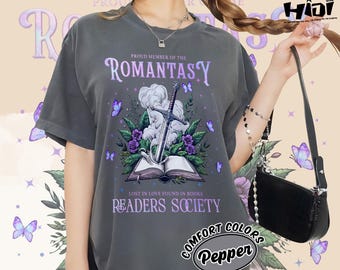 Romantasy Readers Society Shirt, Book Lover Club, Romantasy Reader Gift ...
