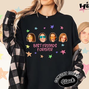 Personalised Best Friend Shirt, Comfort Colors Custom Photo Bestie ...