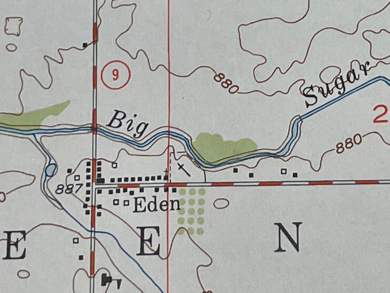 1952 Map of Ingalls Indiana U S Geological Survey Topographic - Etsy