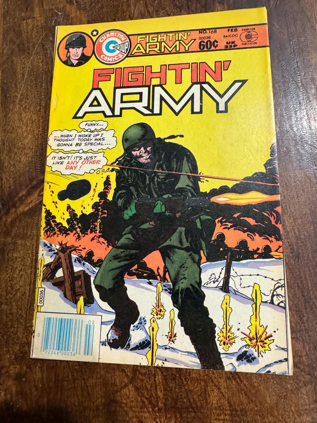 Feb 1984 Fightin Army Charlton Comic No 168 Vol 16 - Etsy