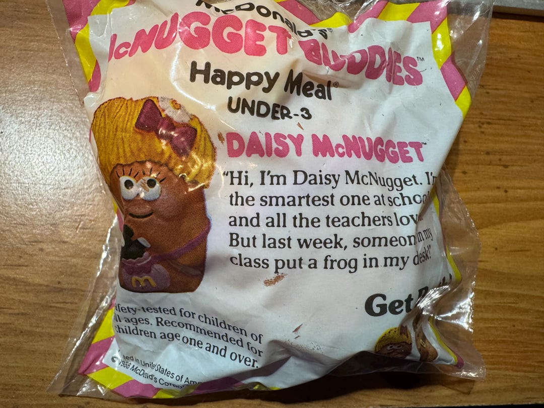 Rare 1988 Mcdonalds Under 3 Daisy Mcnugget MIP - Etsy
