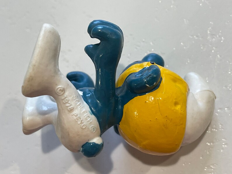 1978 Smurf Wrestler PVC Toy Figurine - Etsy