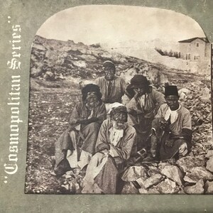 Vintage Historical Rare Photo 1900's Era Group of Lepers From Jerusalem ...