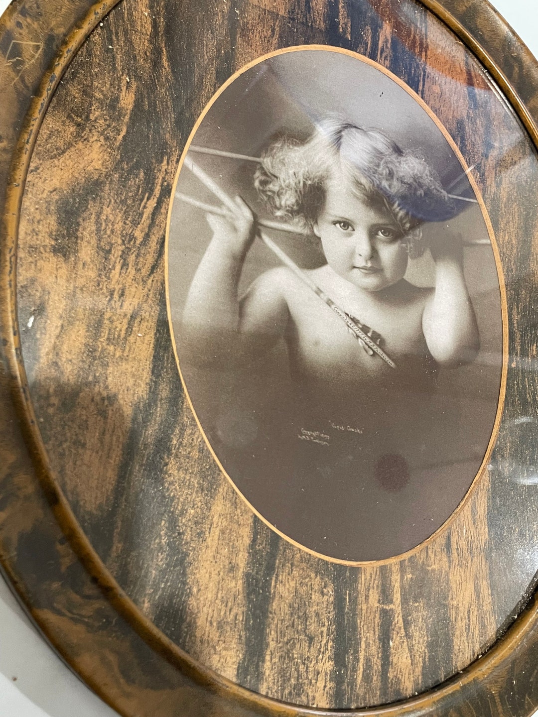 Victorian Little Cupid Awake Wall Hanging C 1897 M B Parkinson - Etsy