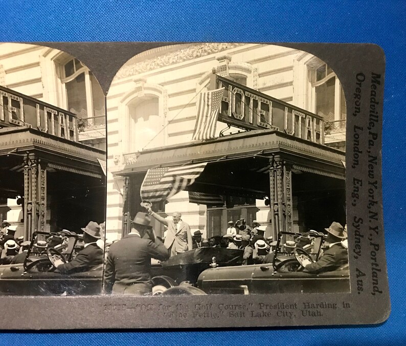 Rare Vintage 1920s President Harding off to the Golf Course - Etsy