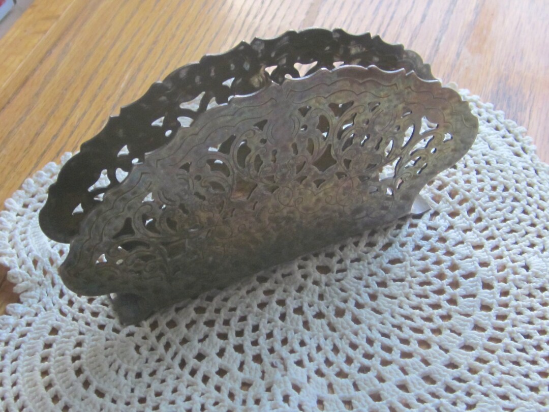 William Adams Silverplate Napkin Holder, Made in Italy - Etsy