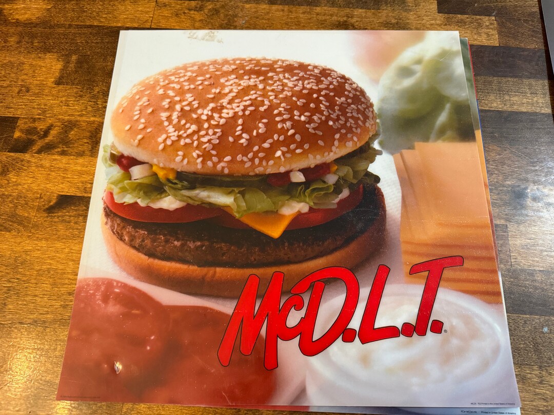 1988 Very Rare Mcdonalds Mcdlt Translite - Etsy