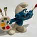 1983 Smurf Artist PVC Figure - Etsy
