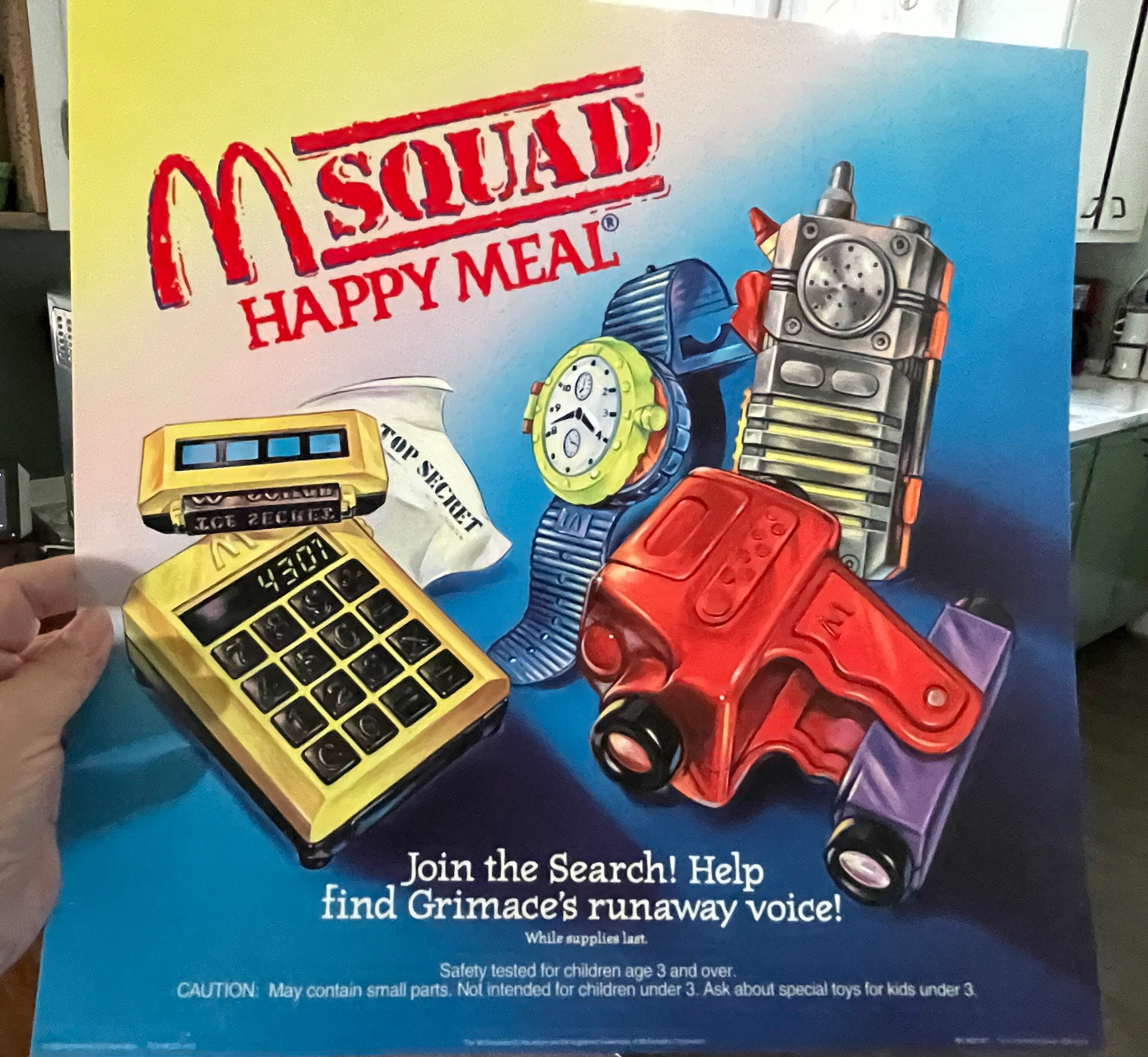 Rare 1992 M Squad Happy Meal Translite - Etsy