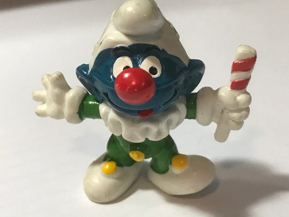 Smurf Jester Clown PVC Toy Figurine 1977 - Etsy