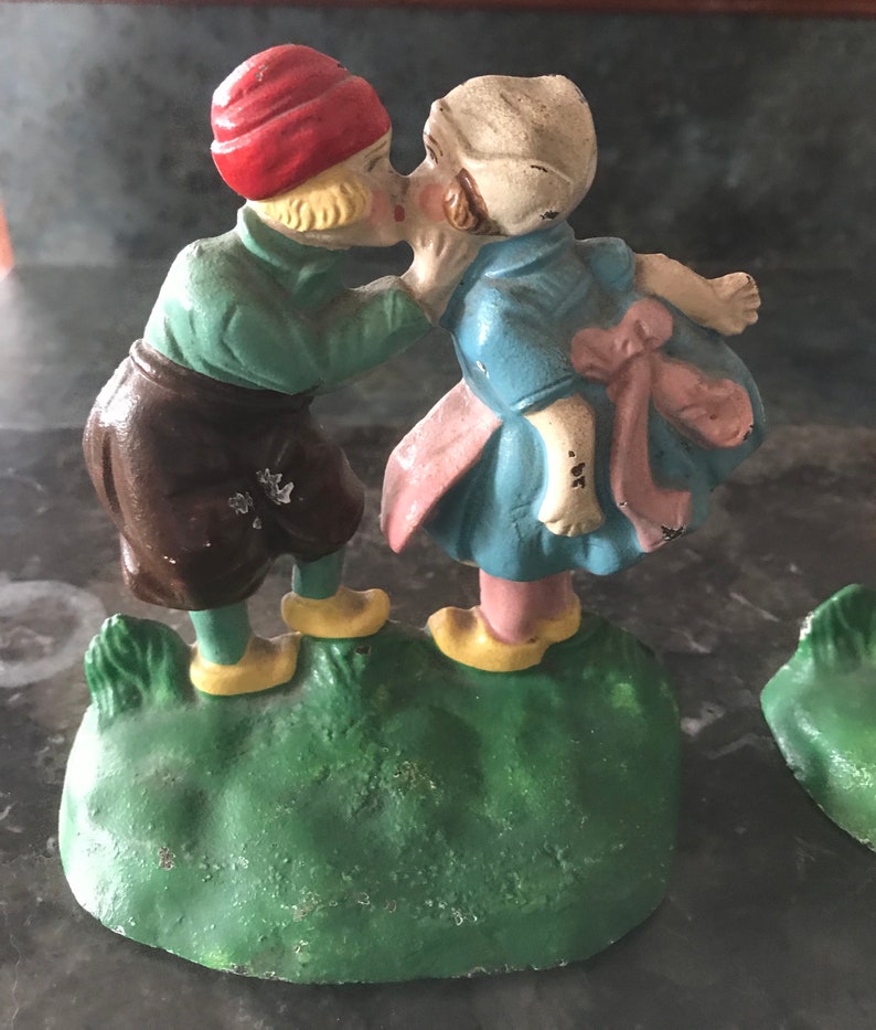 Vintage Hubley Dutch Boy & Girl Kissing Cast Iron No 332 | Etsy