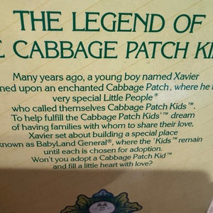 1983 Adorable Cabbage Patch Pin up Doll IOB HTF Susie Caryn and Her Toy ...