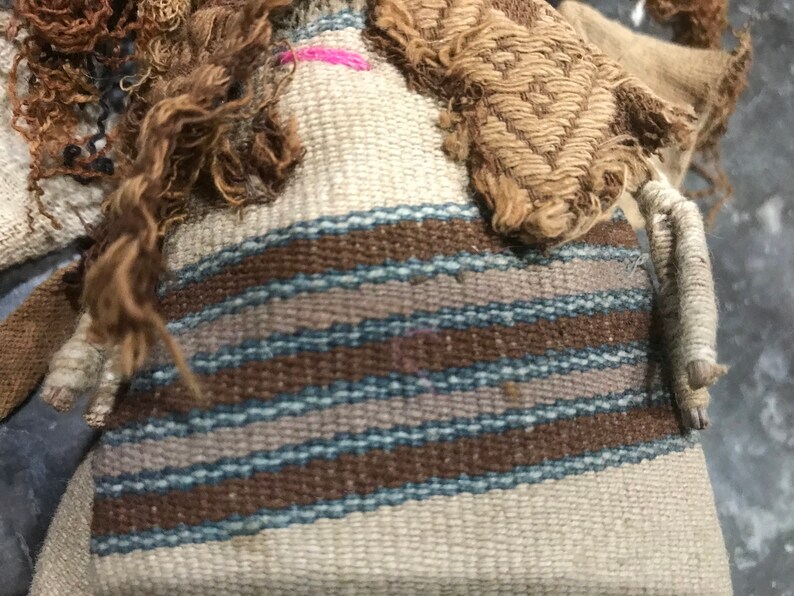 Antique Rare Lot of 2 Peru Inca Chancay Burial Dolls Ancient Textiles ...