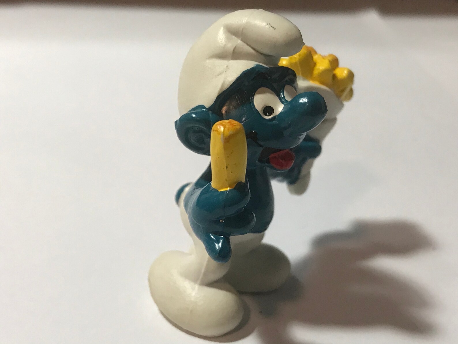 French Fry Smurf PVC Toy Figurine 1980 | Etsy