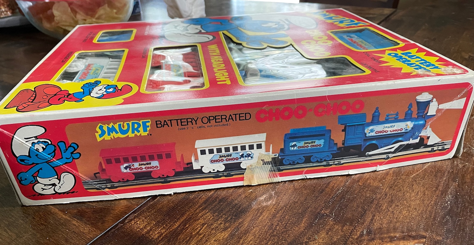 1981 Smurf Choo Choo Train IOB - Etsy
