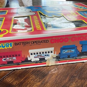 1981 Smurf Choo Choo Train IOB - Etsy