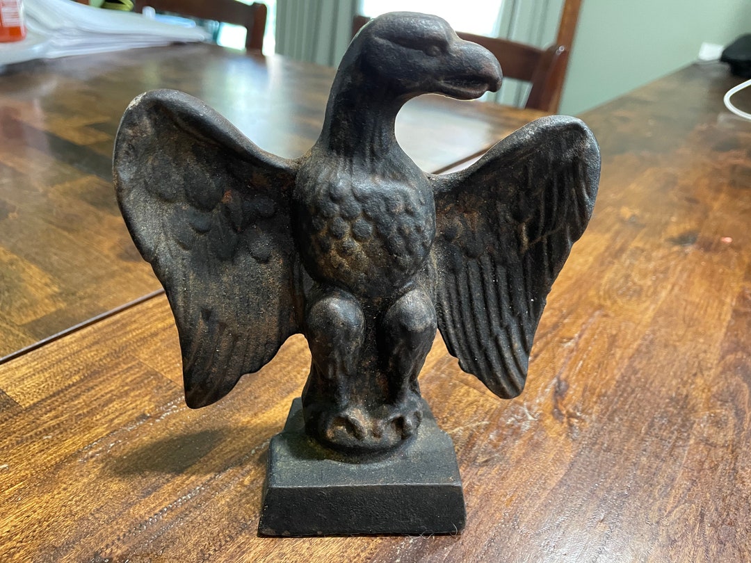 1930's Cast Iron Eagle Door Stop - Etsy