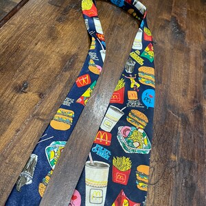 Vintage Unique Mcdonalds Necktie With French Fries Food and Drink - Etsy