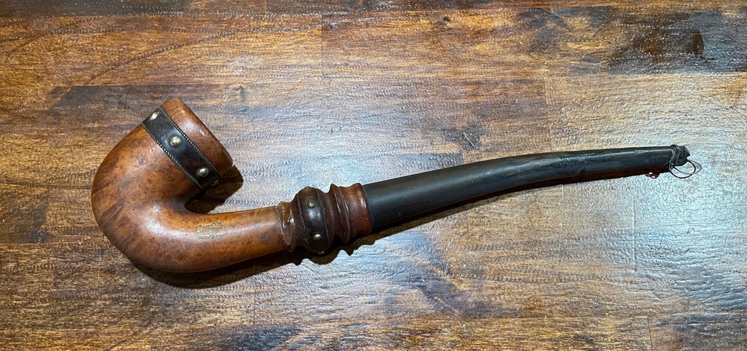 Rare French Briar Round Top Long Stem Pipe WDC 1900 Era - Etsy