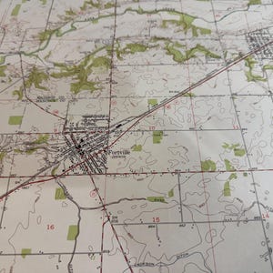 1952 Map of Ingalls, Indiana U S Geological Survey Topographic 22 X 27 ...